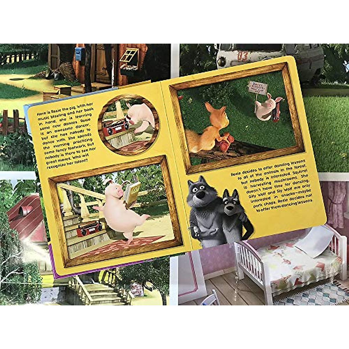 Disney Masha & the Bear My Busy Books - Storybook, 10 figurines, playmat