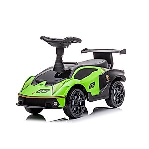 Best Ride On Cars Lamborghini Essenza SCV12 Push Car, Green, Large