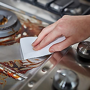 Amazon Basics Extra Durable Cleaning Eraser, White, 14 Count