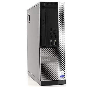 Dell OptiPlex 7020 Small Form Space Saving PC Desktop Computer, Intel i5-4590 3.3GHz, 8GB RAM 500GB Hard Drive, Windows 10 Pro, Wireless Keyboard & Mouse, New 16GB Flash Drive, DVD, WiFi (Renewed)