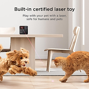 Petcube Play 2 Wi-Fi Pet Camera with Laser Toy & Alexa Built-In, for Cats & Dogs. 1080P HD Video, 160° Full-Room View, 2-Way Audio, Sound/Motion Alerts, Night Vision, Pet Monitoring App