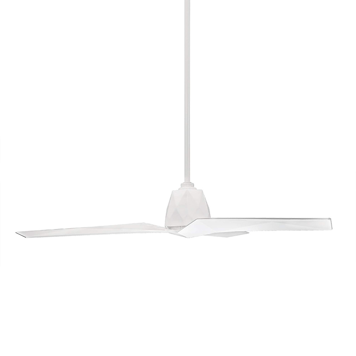 Vortex Smart Indoor and Outdoor 3-Blade Ceiling Fan 60in Gloss Black with Remote Control works with Alexa, Google Assistant, Samsung Things, and iOS or Android App