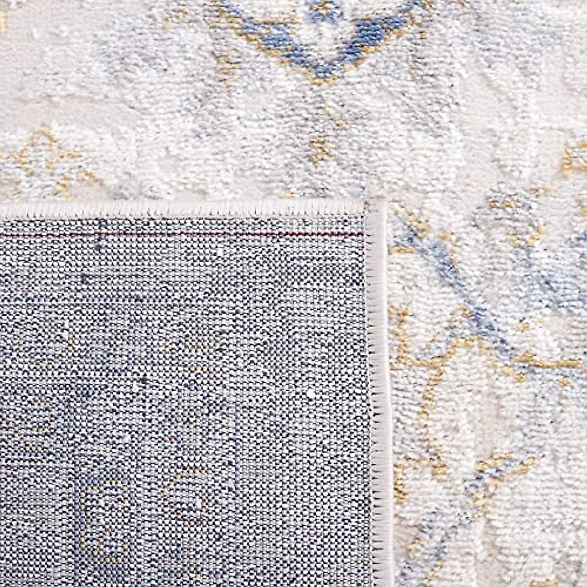 Safavieh Palma Collection 5'5" x 7'7" Beige/Light Blue PAM336A Oriental Non-Shedding Area Rug