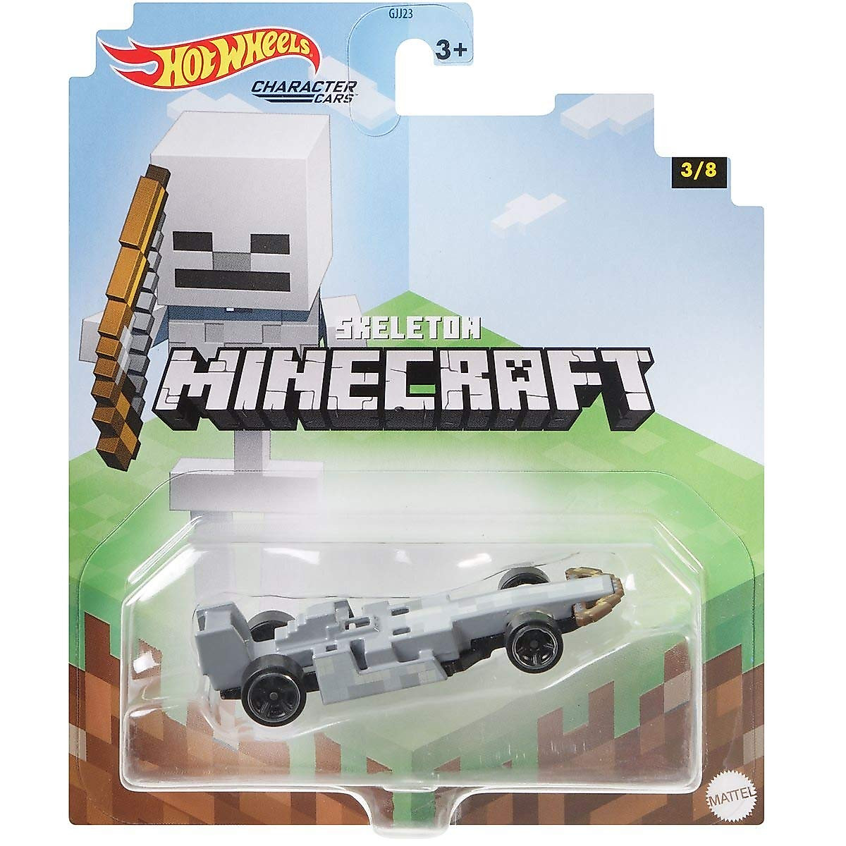 Hot Wheels 2021 - Minecraft - Character Cars - Skelton - 3/8 GYB67