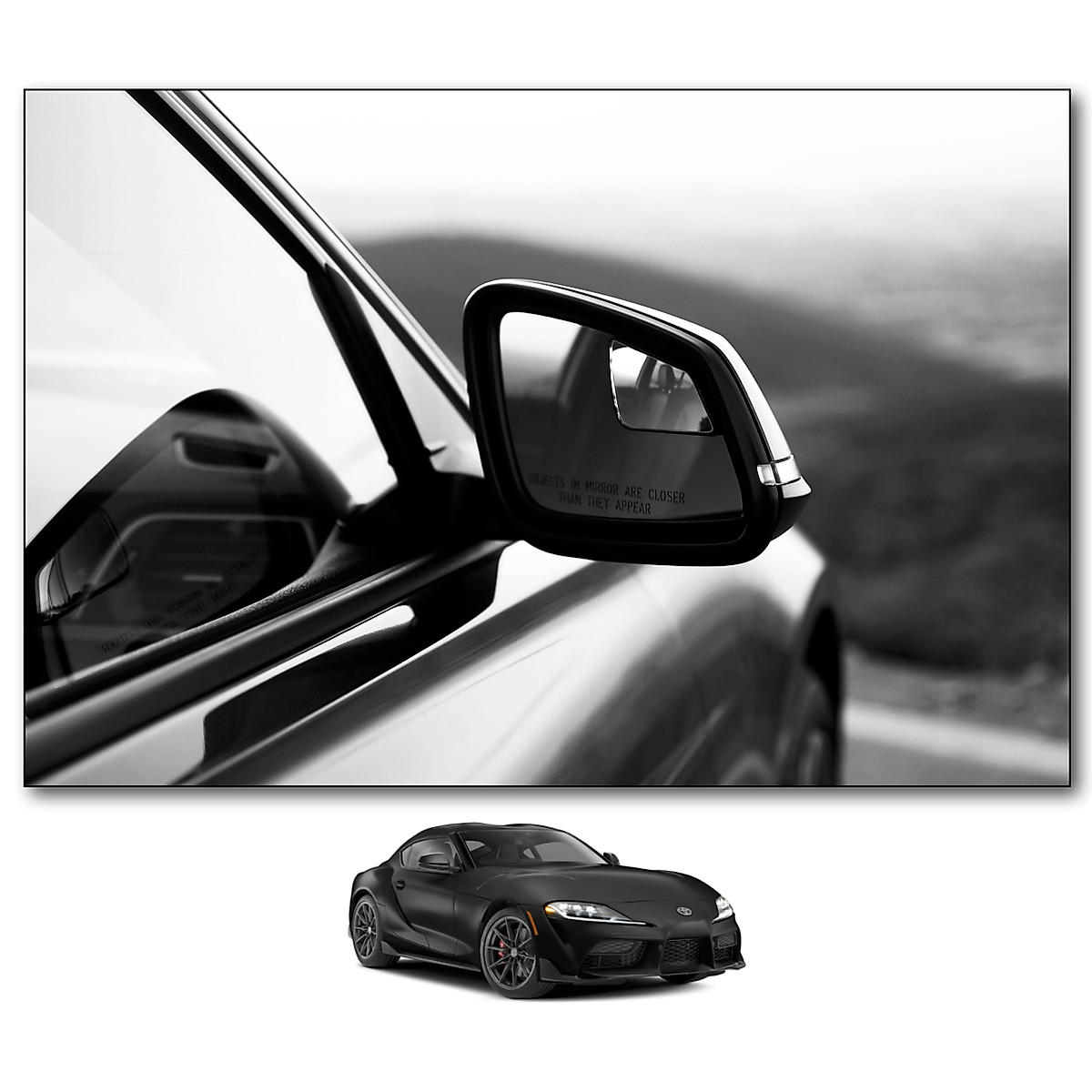 NXTGEN Extended View Mirrors - Compatible with 2020-Present Toyota Supra | MKV Supra Blind Spot Mirrors