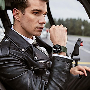 Bcuckood Nylon Loop Compatible with Samsung Galaxy Watch 6/5/4 40mm 44mm/Watch 6 Classic 43mm 47mm/Watch 5 Pro 45 mm/Watch 4 Classic 42mm 46mm, Sport Nylon Breathable Replacement Straps for Women Men