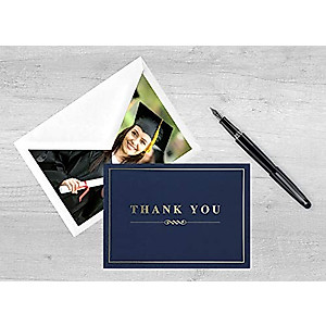 Spark Ink 100 Thank You Cards with Envelopes Bulk, Thank You Notes, Elegant Blank Cards & Envelopes, for Small Business, Wedding, Gift Cards, Christmas, Graduation, Bridal & Baby Shower, Funeral, 4x6