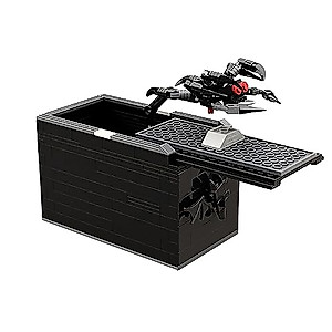 MOC-53395 Halloween Surprise Spider Box Building Block Set, Halloween Surprise Spider Box Model Toys, Brain Game Building Block, Suitable for Adults and Children Boy Girl,225 PCS