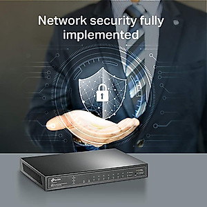 TP-Link TL-SG2210P V3| Jetstream 8 Port Gigabit Smart Managed PoE Switch | 8 PoE+ Ports @61W, 2 SFP Slots | Support Omada SDN PoE Recovery (Renewed)