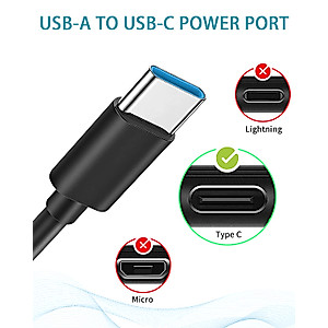 Charger Charging Cable Cord [USB-C, 5ft] for Logitech Wireless G733 K/DA G PRO X Lightspeed Gaming Headset, Jaybird Vista 2 Headphone, MX Master 3 MX Anywhere 3 MX ERGO MX Vertical Mouse Keyboard