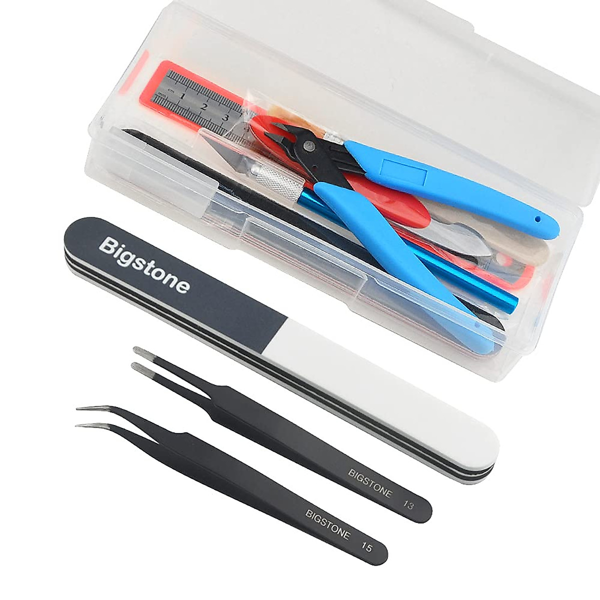 Bigstone 16 PCS Gundam Model Tools Kit Hobby Building Tools Set for Cars, Airplanes, Buildings, Gundam, Robots Models Building Repairing and Fixing ext.