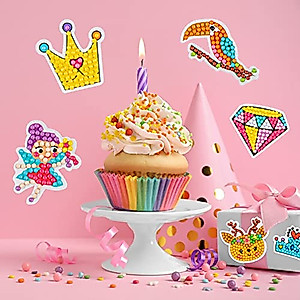 MDCGFOD 46Pcs 5D Diamond Painting Kits for Kids Diamond Painting Kits by Numbers Cute Animals Creative Diamond Art for Kids Crafts for Girls Ages 8-12 Easy for Kids Adult Beginners to DIY (Animals)