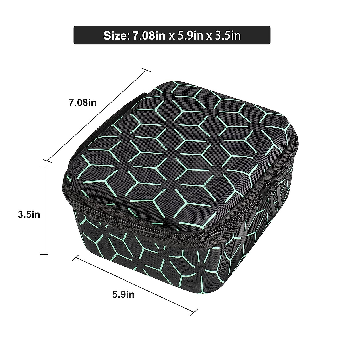 Kibiy Hard Travel Case Compatible MS-672 5-in-1 Grooming Electric Head Hair Shaver- Balder Head Shavers, Men's Electric Trimmer Shaver -Black