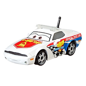 Disney Cars Toys Pat Traxson, Miniature, Collectible Racecar Automobile Toys Based on Cars Movies, for Kids Age 3 and Older, Multicolor