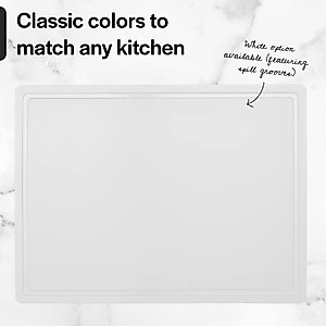 Thirteen Chefs Large Cutting Boards for Kitchen - 24" x 18" x .5" Professional HDPE Plastic Chopping Board for Carving, Dicing, Mashing and More - Commercial Grade & Dishwasher Safe, Black
