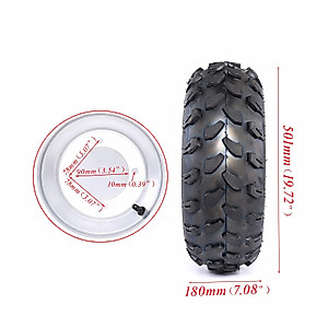 YC Yier 40" Go Kart Rear Axle Kit & 48V 1000W Electric Brushless Motor Controller Differential &19x7-8" Wheels Tires + Front Steering Shaft for ATV Quad Buggy 4 Wheelers Dolly Cart Trike Tricycle