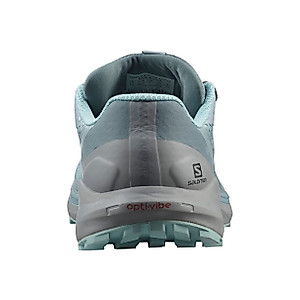 Salomon Sense Ride 4 Gore-TEX Invisible FIT Trail Running Shoes for Women, Slate/Monument/Pastel Turquoise, 9