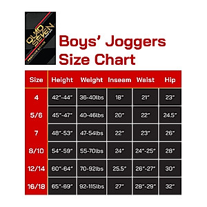 Quad Seven Boys' Sweatpants - Breathable Active Tricot Jogger Track Pants with Side Pockets - Sweatpants for Boys (4-18), Size 16-18, Navy/Black/Charcoal/Black