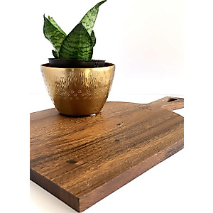 Evolving Decor Acacia Wood Cutting Board, Wooden kitchen chopping board for Bread, Cheese, fruits and vegetables, Semicircle (15 x 9 1/2 x 1/2) Adds Style to your kitchen