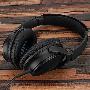 Geekria Audio Cable with Mic Compatible with Bose QuietComfort SE QuietComfort Ultra QCSE QC45 QC35 II QC35 ANC700 NC700 Cable, 2.5mm Replacement Stereo Cord with Inline Microphone (6 ft / 1.7 m)