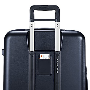Briggs & Riley Sympatico Hardside Medium Spinner Luggage, Matte Navy, 27-Inch Checked