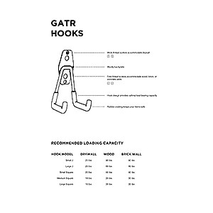 GSM Brands Garage Hooks, Heavy Duty Wall Mounted Utility Storage, Coated Steel 12 Pack [ Variety Pack, 5 Different Sizes ]