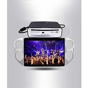 Car External Universal CD Player USB External Car Slot-Load CD Player Compatible with Android Navigation (Android Version 4.4 and Above)/PC/TV-Plug and Play