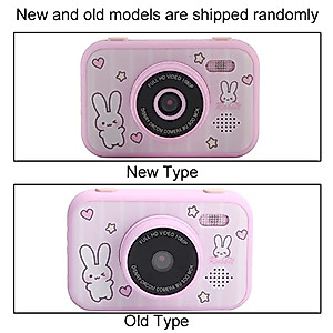 Vifemify Digital Kids Camera 3.5in HD Eye Protection Screen Player Photography Toy Birthday Gift for Children Cameras for Kids (Pink)