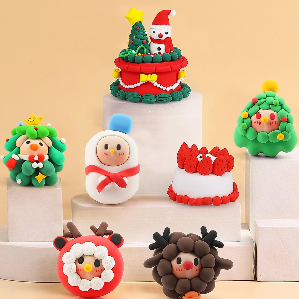 ifergoo Modeling Clay Kit - 24 Colors Magic Air Dry Ultra Light Clay, Safe & Non-Toxic, Great Gift for Children