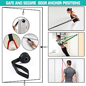 GPPNKC Resistance Band, Pull Up Bands, Pull Up Assistance Bands, Workout Bands, Exercise Bands, Resistance Bands Set with Door Anchor, Working Out, Physical Therapy, Shape Body, Men and Women