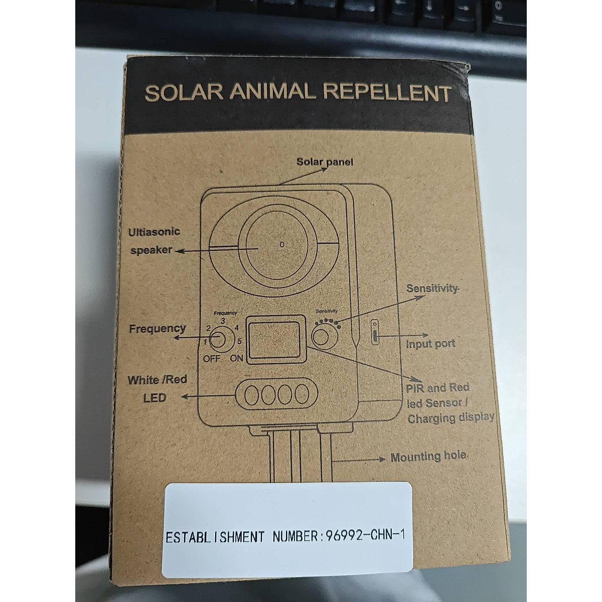 Upgraded Deer Repellent Devices Animal Repellent Outdoor Solar Ultrasonic Animal Repeller with Motion Sensor Animal Deterrent to Keep Dog Raccoon Cat Coyote Skunk Squirrel Rabbit Out of Yard Farm