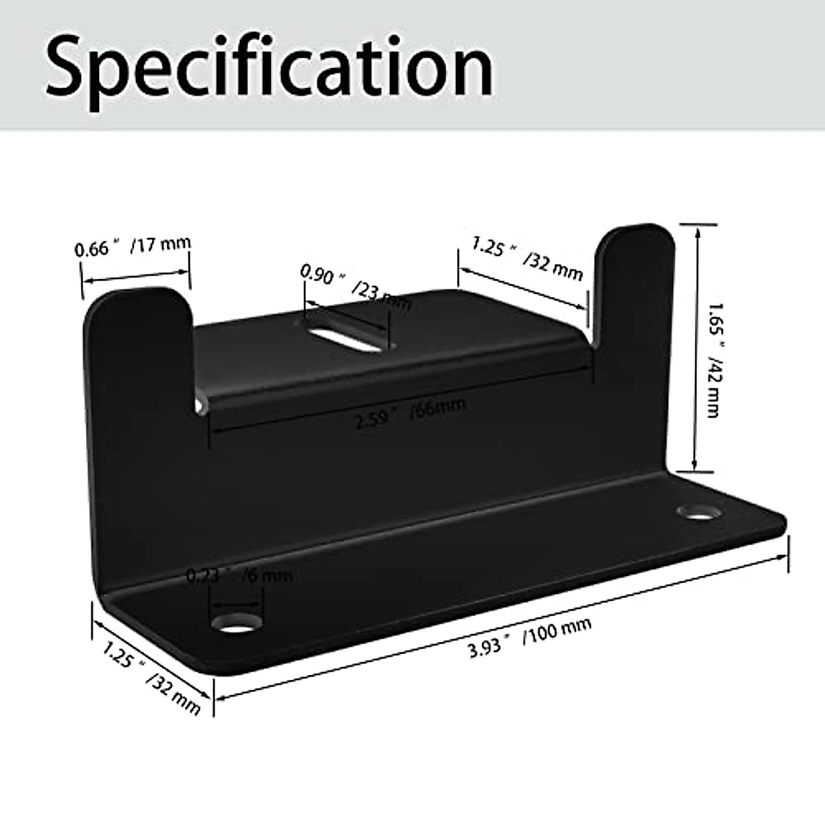 D&ONEHOS Solar Panel Mounting Z Brackets Lightweight Aluminum Corrosion-Free Construction for RVs, Trailers, Boats, Yachts, Wall and Other Off Gird Roof Installation, 16 Units per Set,Black