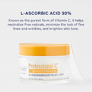 Obagi Professional-C Microdermabrasion Polish + Mask – Dual Action Vitamin C Face Mask that Exfoliates & Promotes Healthy Looking Skin – 2.8 oz