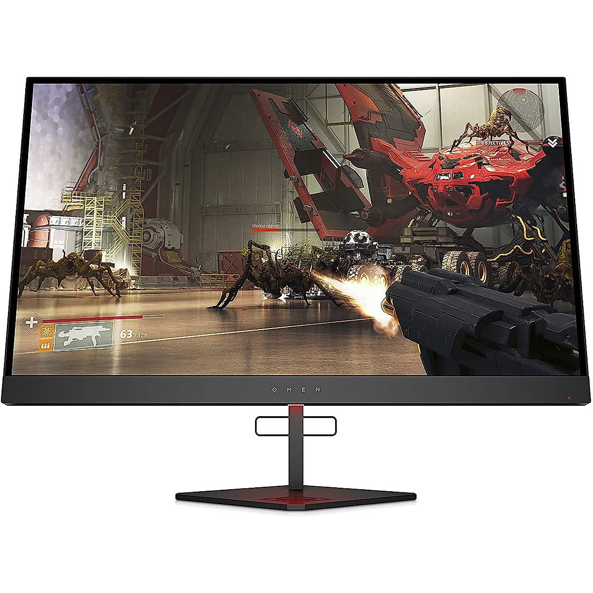 HP New OMEN X 27 240Hz Gaming Monitor, QHD 2560 x 1440p, Black, AMD Radeon FreeSync 2 HDR, HDR, DCI P3 + HDMI Cable