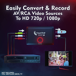 ClearClick AV to HD Converter & Recorder 2.0 (Second Generation) - AV ...