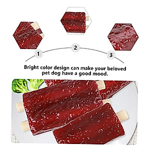 FRCOLOR 1pc Pet Teething Stick Aggressive Chewer Toy Dog Dental Care Toy Dog Molar Toys Dog Teething Toys Dog Teeth Grinding Toy Puppy Teething Toys Funny Lifelike Dog Toy TPR Kitten Psm