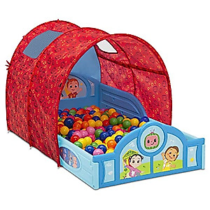 Delta Children CoComelon Sleep and Play Toddler Bed with Tent
