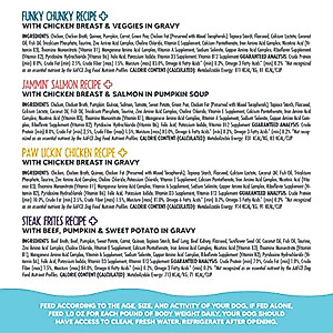 Weruva Dog Meals 'n More Natural Wet Dog Food, Woof Woof Floof! Skin & Coat Health Variety Pack, 3.5oz Cup (Pack of 10)