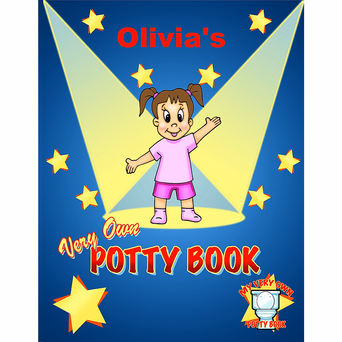 Personalized Children’s Potty Training Book – Customize with Child’s Name, Hair Color, Gender, and Ethnicity | 24-Page 8.5” x 11” Paperback by First Time Books
