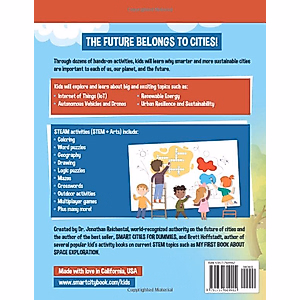 Exploring Smart Cities Activity Book for Kids: Learning Adventures Through Coloring, Games, Puzzles, Projects, and More! (STEAM-Powered Kids)