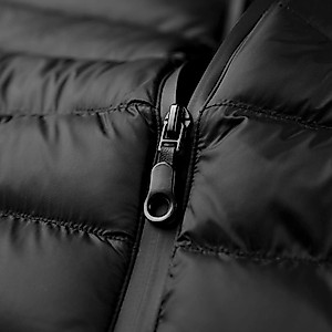 TGAJBL Kids Heated Jacket with Hood, Boys Girls Winter Hooded Coats Waterproof Windproof Heated Vest, USB Charging Electric Body Warmer Down Jacket for Outdoor Cycling Hiking 4-15Years