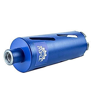 Jeremywell Dry Diamond Drill Core Bit for Brick and Concrete with Pilot Bit, 3-1/2" (89mm) Diameter with SDS Plus Arbor for #30/40 Diamond, Laser Welded