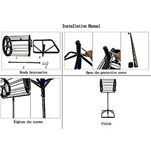 CHAOFAN 2 in 1 Tennis Balls Pickup Automatic Balls Receiver with Handle for Storage Adjustable Height Hold Up 55 Tennis Balls