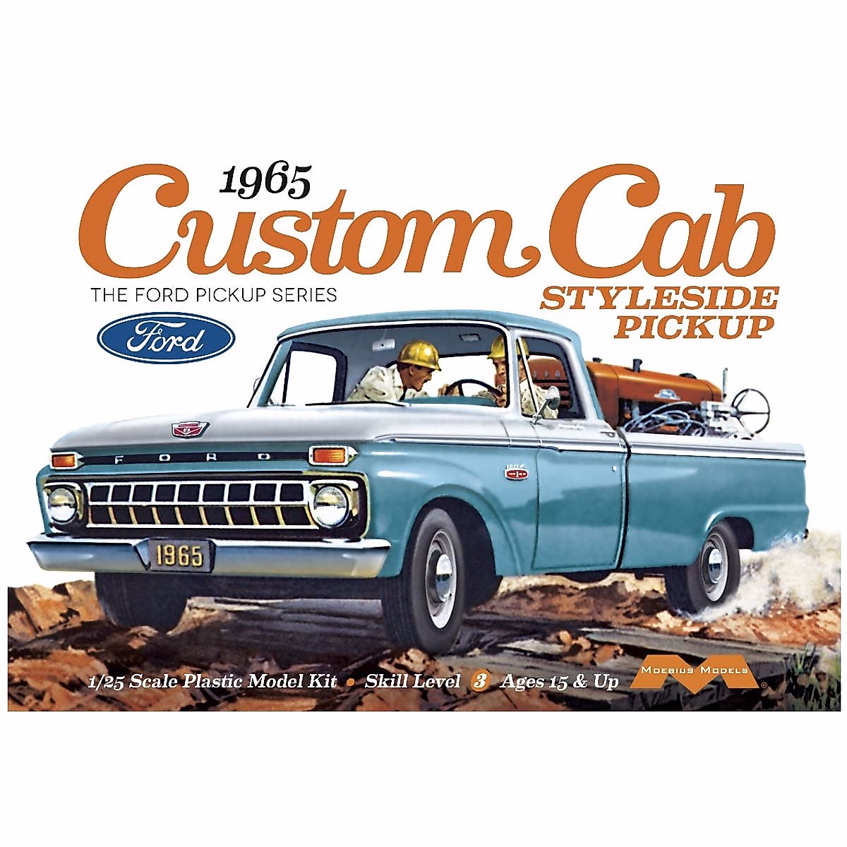 Moebius Models MMK1234 1:25 1965 Ford Custom Cab Styleside