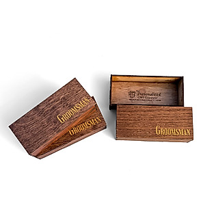 Personalized Gift Co Engraved Gift Box for Gift Wedding Party & Anniversary (Groomsman),Gold