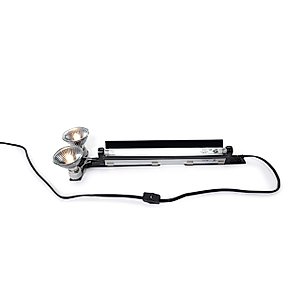 Carolina Custom Cages Reptile 12" T5HO UVB + Double GU10 Basking Light Fixture