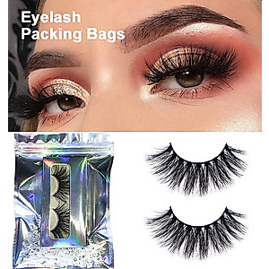 100pcs Holographic Bags Foil Pouch Bag with Zip Lock Resealable Packaging Supplies Decorative Ziplock Bag for Jewelry Lip Gloss Cookie Shipping (Holographic, 2.75"Wx3.94"L)