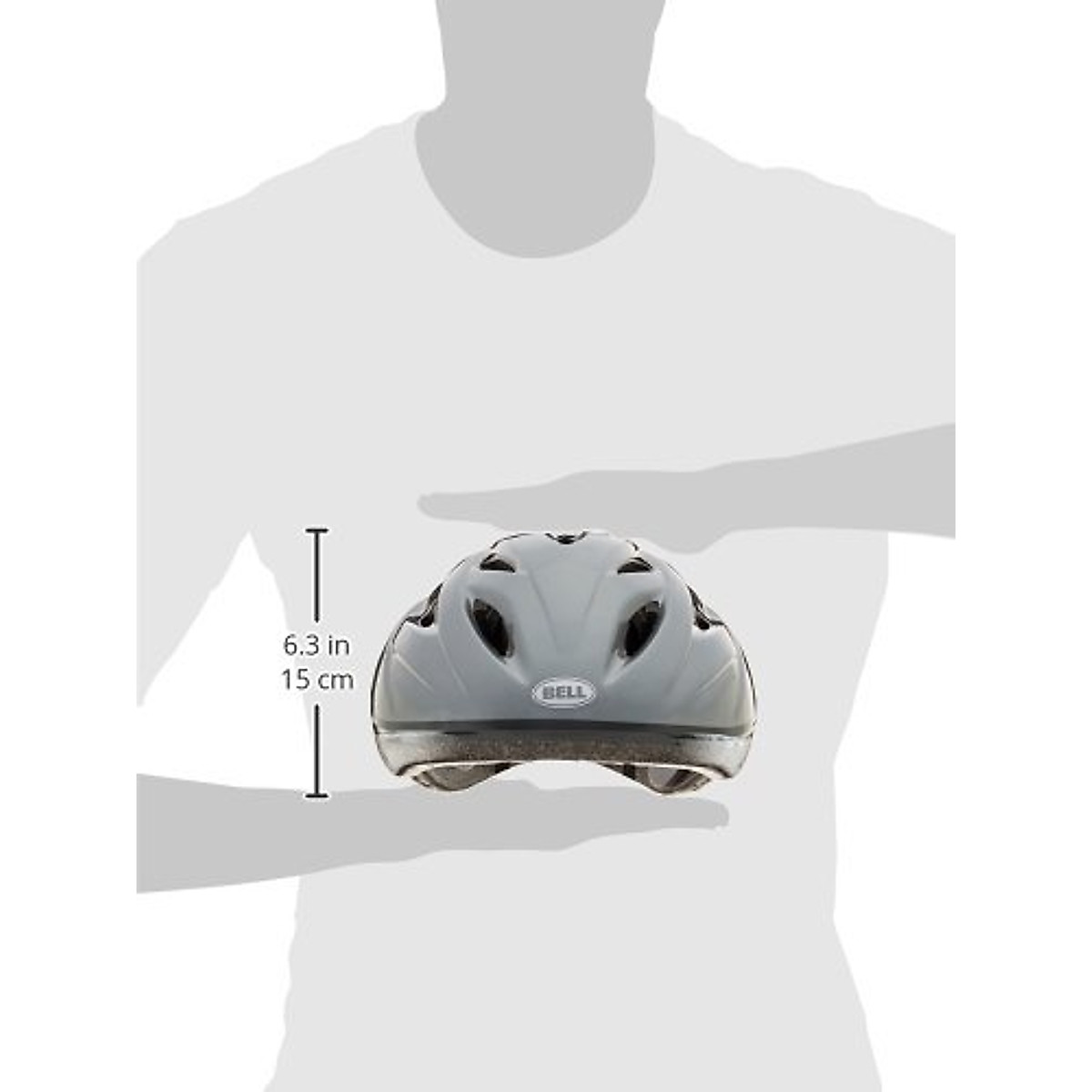 BELL Adult Reflex Helmet, Solid Light Titanium (7107138)