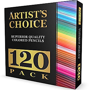 120 Colored Pencils (GIANT EXTRA LARGE SET) - 120 Unique Colors (NO DUPLICATES) - Premium Grade & Pre-Sharpened - Color Coordinating Barrels - Perfect for Kids, Art School Students, or Professionals!