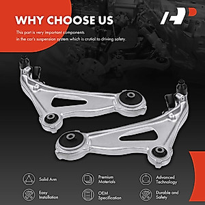 A-Premium 2 x Front Lower Control Arm Assembly, with Ball Joint & Bushing, Compatible with Nissan Pathfinder 2013-2020, Infiniti QX60 2014-2022, JX35 2013, Replace # K623063 K623064